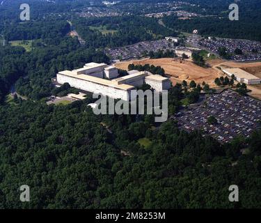 Aerial view of CIA headquarters, Langley, Virginia 14348v Stock Photo ...