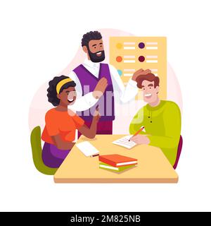 Individualised curriculum isolated cartoon vector illustration ...