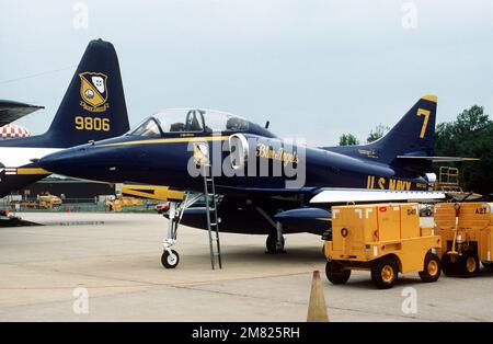 An air-to-air left front view of an A-4F Skyhawk aircraft assigned to ...