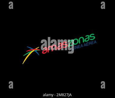 Linea Aerea Amaszonas, Logo, Black background Stock Photo - Alamy