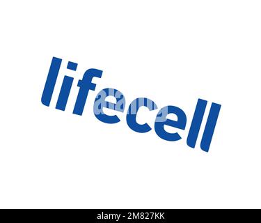 Lifecell, rotated logo, white background Stock Photo - Alamy