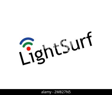 LightSurf, Logo, White background Stock Photo - Alamy