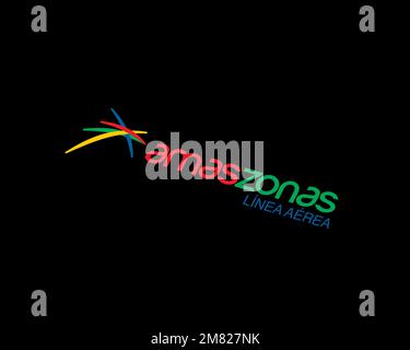 Linea Aerea Amaszonas, Logo, Black background Stock Photo - Alamy