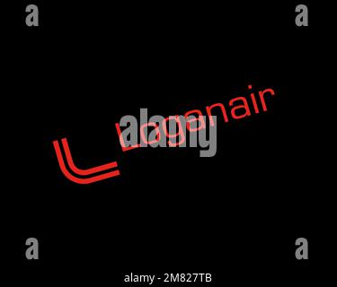 Loganair, Logo, Black background Stock Photo - Alamy
