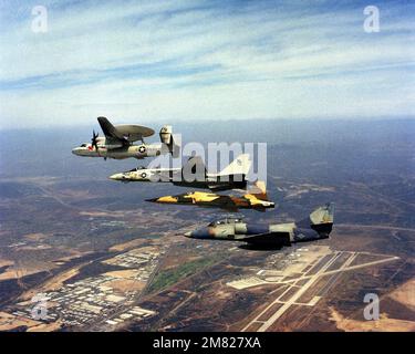 An air-to-air bottom view of an F-14 Tomcat aircraft from Fighter ...