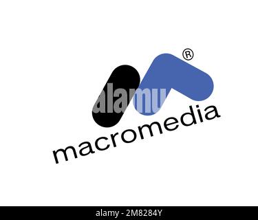Macromedia, Logo, White background Stock Photo - Alamy