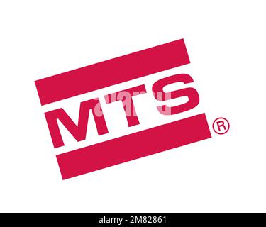MTS Systems Corporation, rotated logo, white background B Stock Photo ...