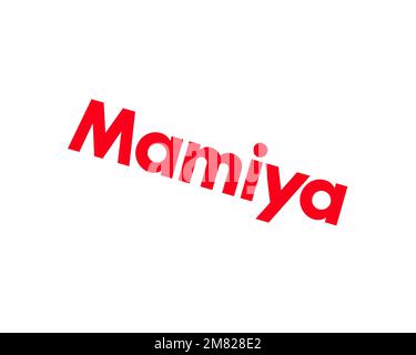 Mamiya, rotated logo, white background Stock Photo - Alamy