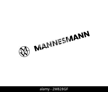 Mannesmann, rotated logo, white background B Stock Photo - Alamy