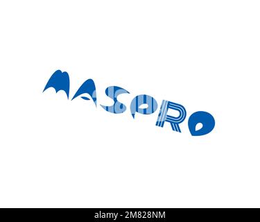 Maspro Denkoh, rotated logo, white background Stock Photo - Alamy