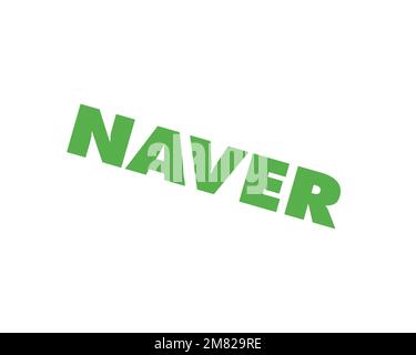 Naver corporation, rotated logo, white background Stock Photo - Alamy