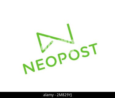 Neopost, rotated logo, white background B Stock Photo - Alamy