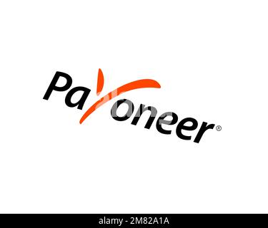 Payoneer, rotated logo, white background Stock Photo - Alamy