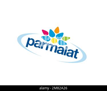Parmalat, rotated logo, white background Stock Photo - Alamy
