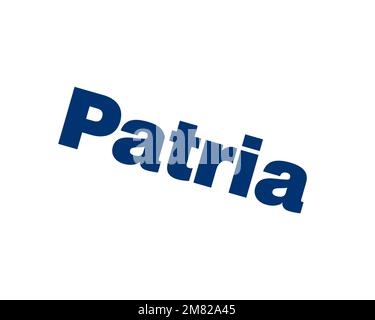 Patria company, rotated logo, white background Stock Photo - Alamy