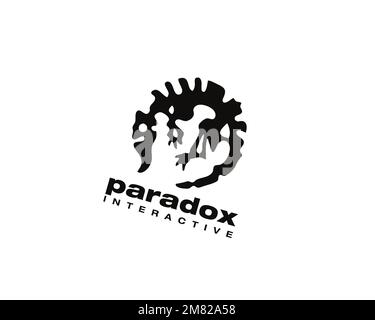Paradox Interactive, Rotated Logo, White Background Stock Photo - Alamy