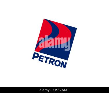 Petron Corporation, rotated logo, white background Stock Photo - Alamy