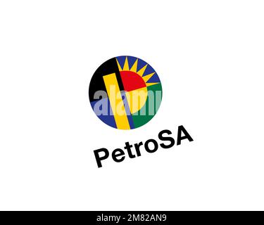 PetroSA, rotated logo, white background B Stock Photo - Alamy