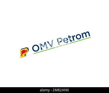 Petrom, rotated logo, white background B Stock Photo - Alamy
