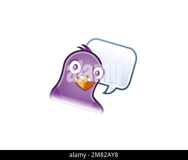 Pidgin software, rotated logo, white background Stock Photo - Alamy
