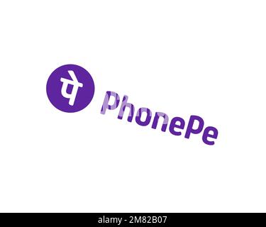 PhonePe, rotated logo, white background Stock Photo - Alamy