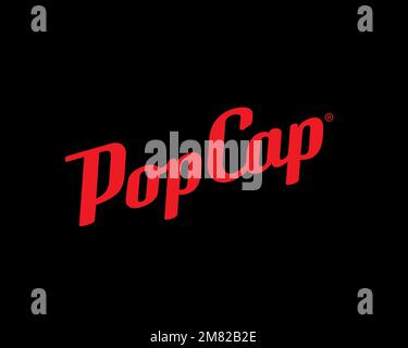 PopCap Games, Rotated Logo, Black Background B Stock Photo - Alamy