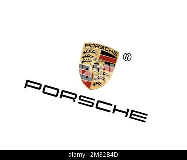 Porsche, Logo, White background Stock Photo - Alamy