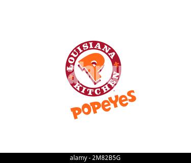 Popeyes, Logo, White background Stock Photo - Alamy
