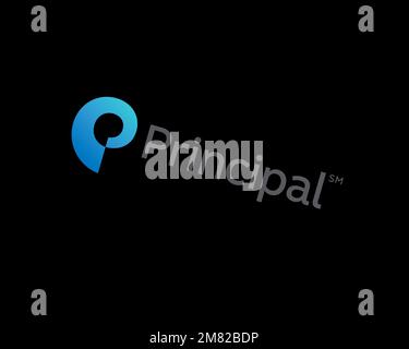 Principal Financial Group, rotated logo, black background Stock Photo ...