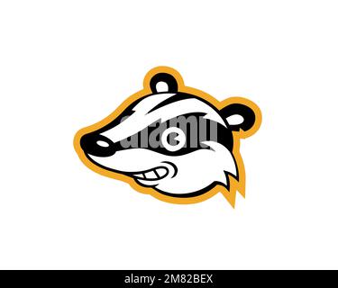 Privacy Badger, Logo, White Background Stock Photo - Alamy