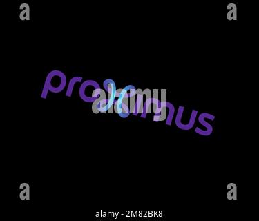 Proximus Group, Logo, Black background Stock Photo - Alamy