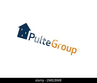 PulteGroup, rotated logo, white background Stock Photo - Alamy