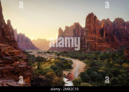 Al-shaq canyon in Saudi Arabia taken in May 2022 Stock Photo - Alamy