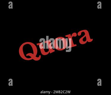Quora, Logo, Black background Stock Photo - Alamy