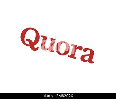 Quora, rotated logo, white background Stock Photo - Alamy