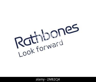 Rathbone Brothers, Rotated Logo, White Background B Stock Photo - Alamy