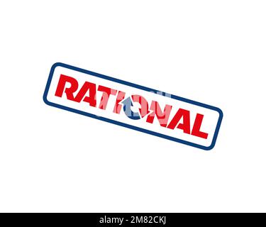 Rational AG, rotated logo, white background Stock Photo - Alamy