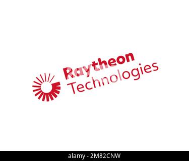 Raytheon Technologies, rotated logo, white background B Stock Photo - Alamy