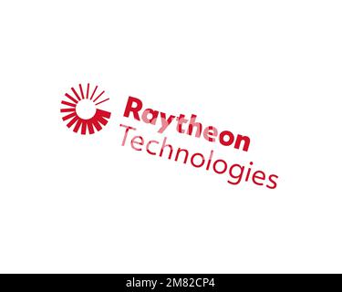 Raytheon Technologies, rotated logo, white background Stock Photo - Alamy