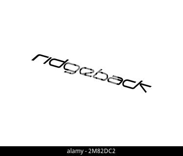 Ridgeback brand, rotated logo, white background Stock Photo - Alamy