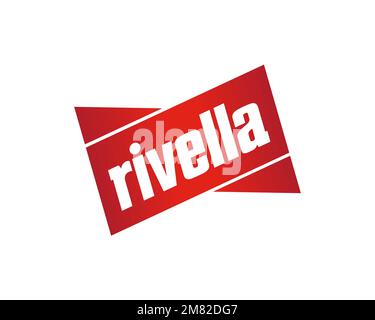 Rivella, rotated logo, white background B Stock Photo - Alamy