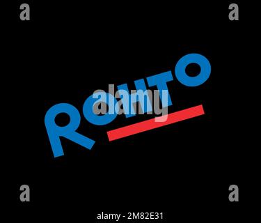 Rohto Pharmaceutical, Logo, Black background Stock Photo - Alamy