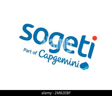 Sogeti, rotated logo, white background Stock Photo - Alamy
