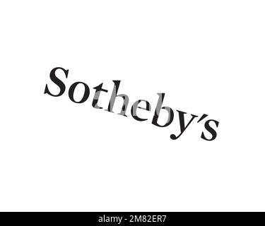 Sotheby's, rotated logo, white background Stock Photo - Alamy