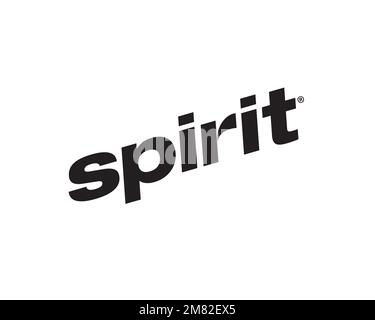 Spirit Airline, rotated logo, white background B Stock Photo - Alamy