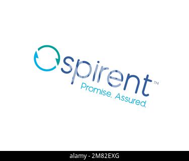 Spirent, rotated logo, white background Stock Photo - Alamy