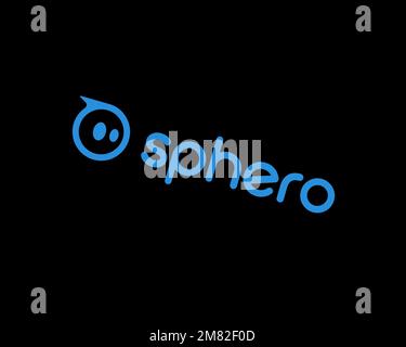 Sphero, rotated logo, black background Stock Photo - Alamy