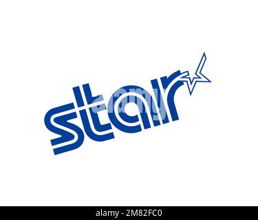 Star Micronics, rotated logo, white background B Stock Photo - Alamy