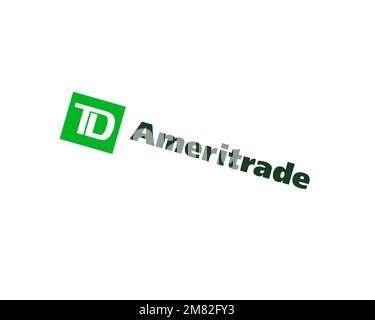 TD Ameritrade, rotated logo, white background Stock Photo - Alamy