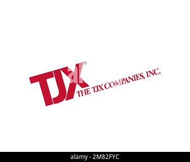 TJX Companies, Rotated Logo, White Background B Stock Photo - Alamy